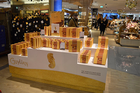Guylian promotes anniversary collection in Frankfurt Airport