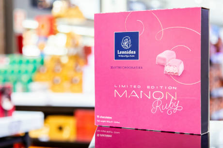 Leonidas’ new Manon sku appears in TR at IDF Brussels