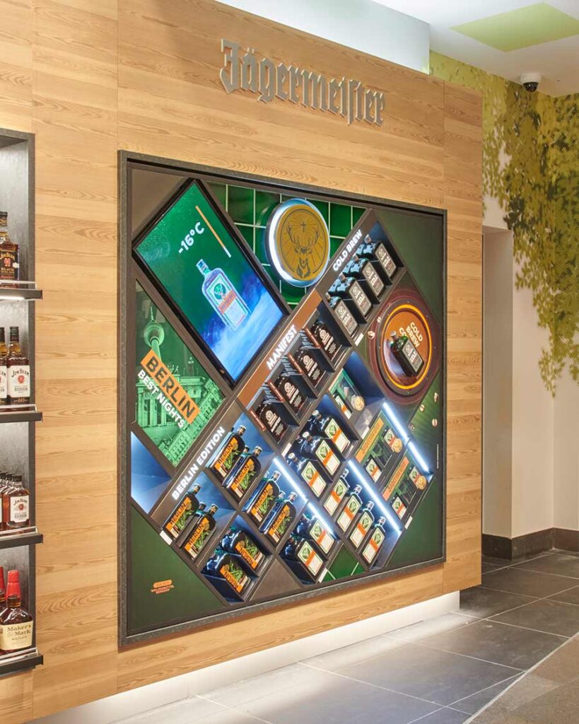 Jägermeister shares heritage with 23sq m Berlin Brandenburg shop-in-shop