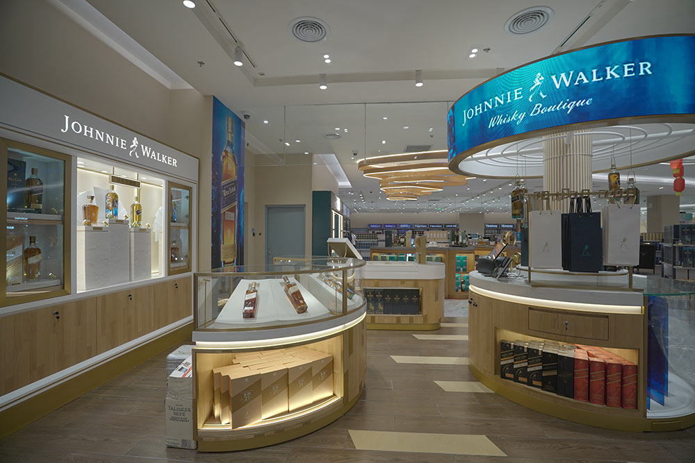 Diageo unveils Johnnie Walker and The Singleton shop-in-shops in Sanya mall