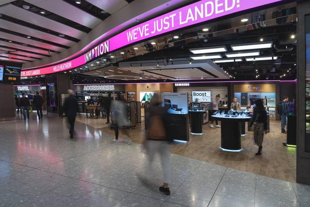 InMotion cuts ribbon on 3,400sq ft tech store at London Heathrow Terminal 5