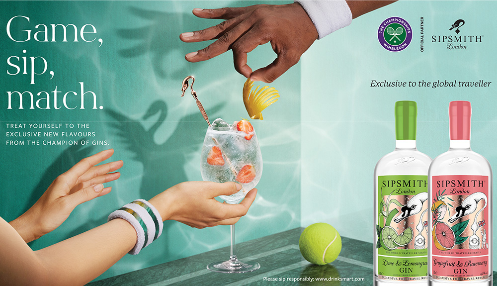 Sipsmith celebrates Wimbledon with two new GTR exclusive gins