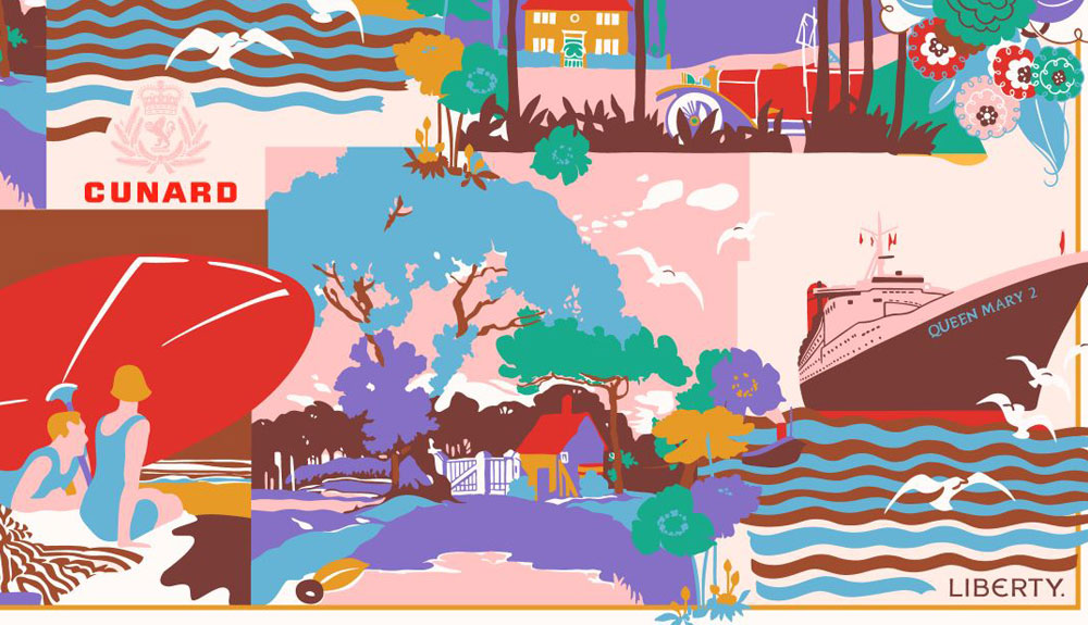 Harding+ reveals Cunard x Liberty special edition scarf to mark new store