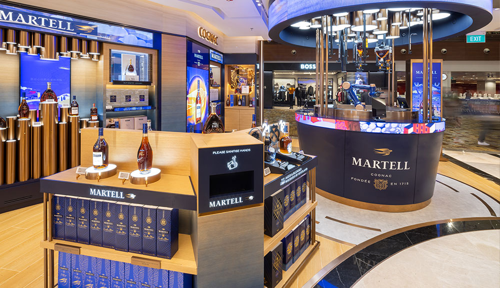 Pernod Ricard GTR opens first in-airport Martell AI-powered boutique at Changi