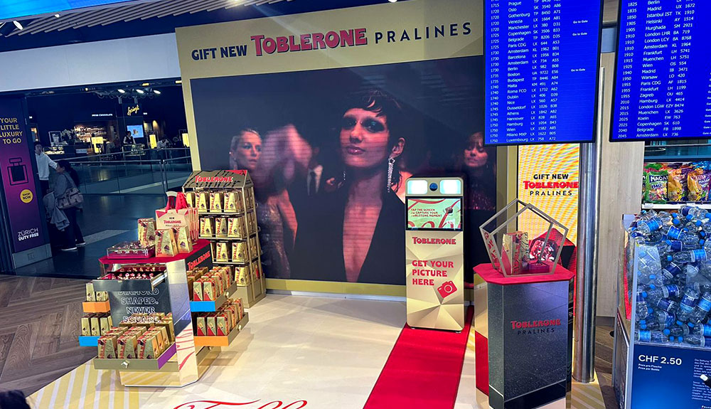 Toblerone Pralines enjoy big TR push at Zurich with Avolta