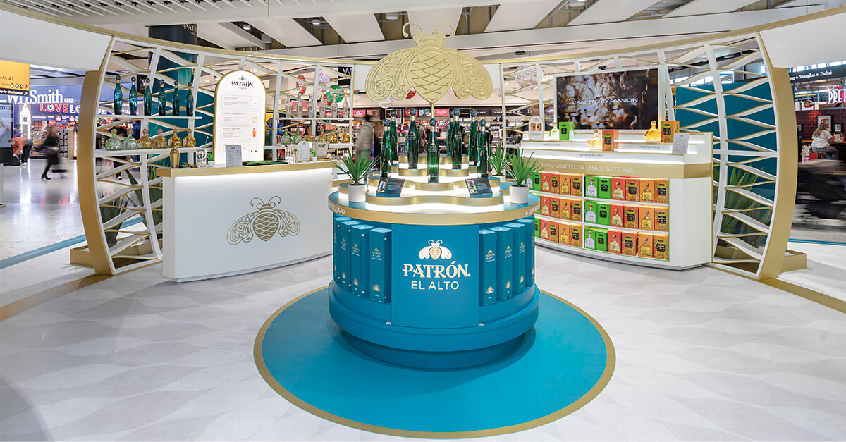 Patrón El Alto makes European DF&TR launch with pop-up at Heathrow T5