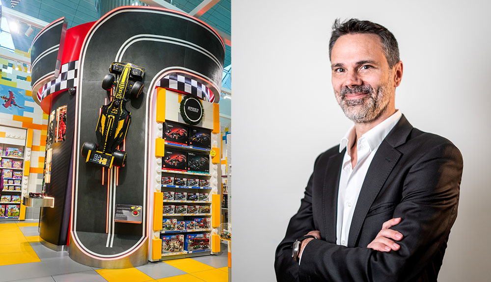 Lego store at DXB roars into action with new race car installation
