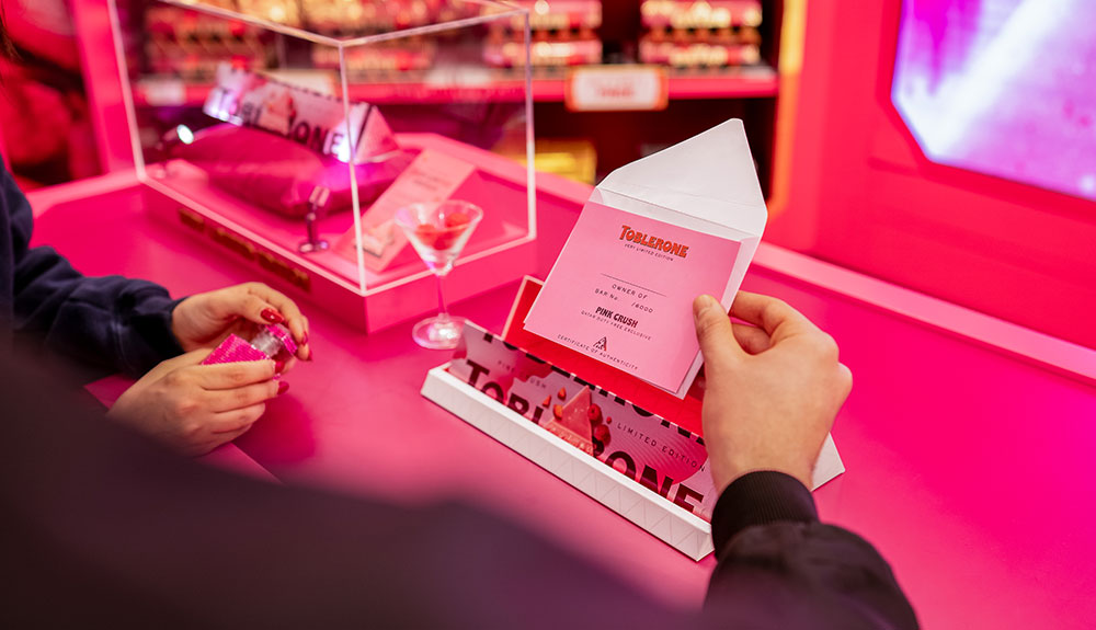 Mondelez WTR & QDF launch Toblerone Pink Crush in a world-exclusive at DOH